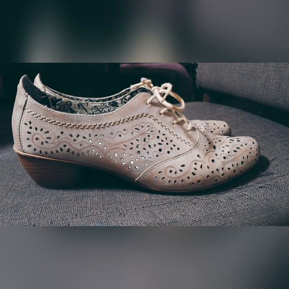 Rieker | Shoes | Rieker Antistress Shoes Tan Leather Classy Shoes ...